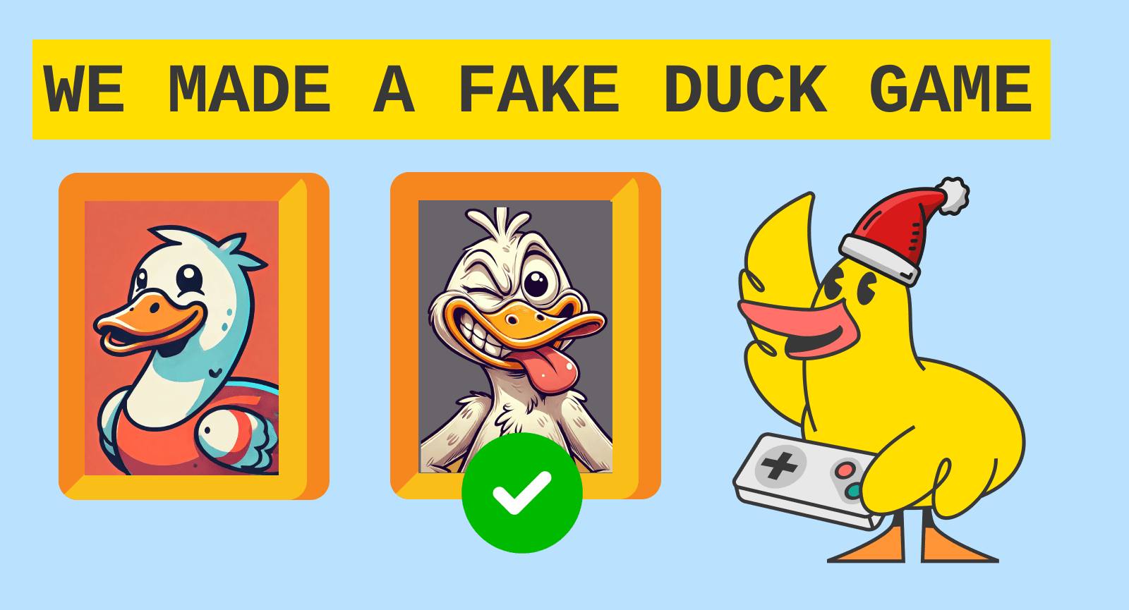 We made a fake duck game: compete to win! - MotherDuck Blog