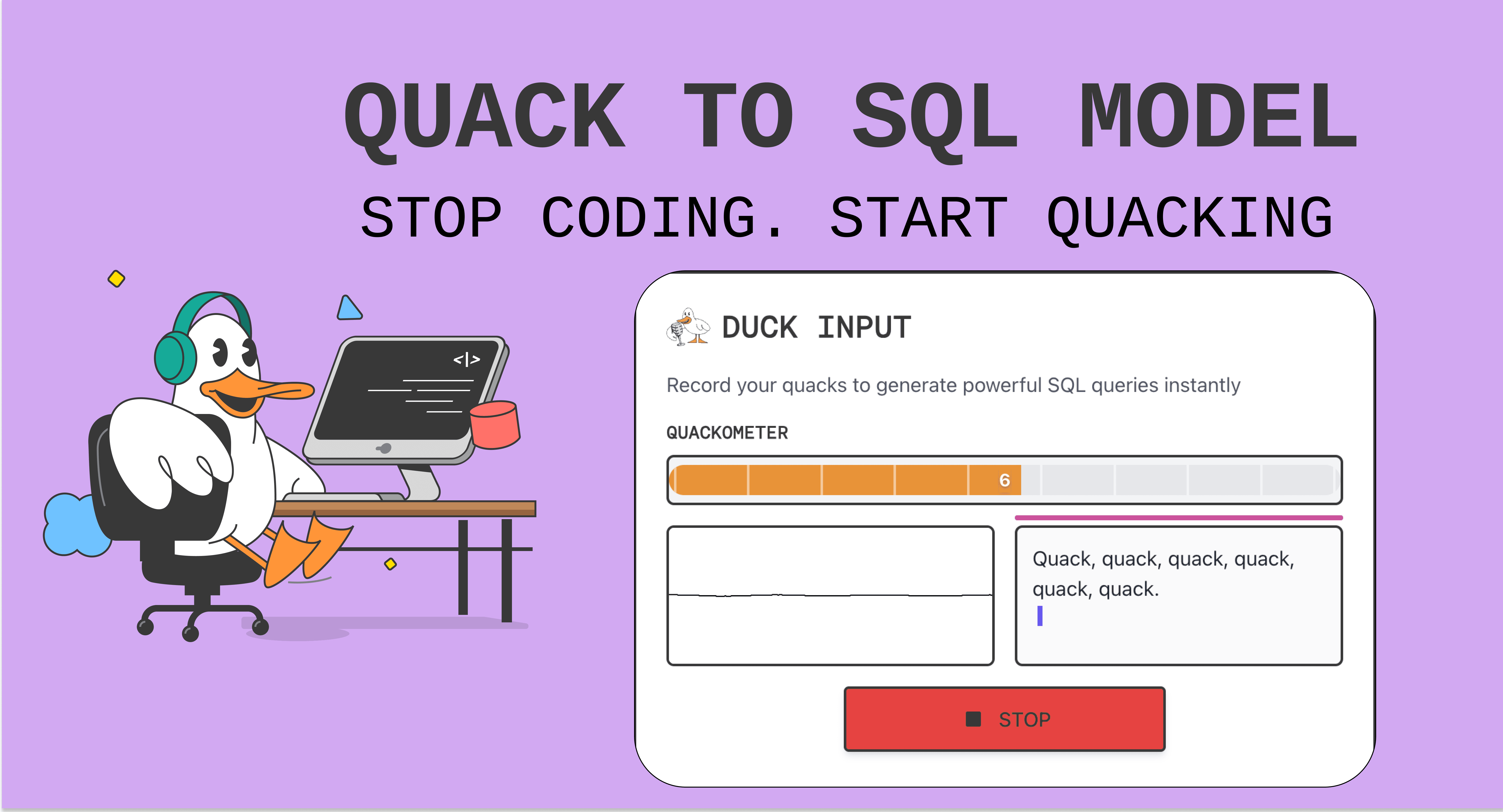 Prompting? That’s so 2024. Welcome to Quack-to-SQL. - MotherDuck Blog