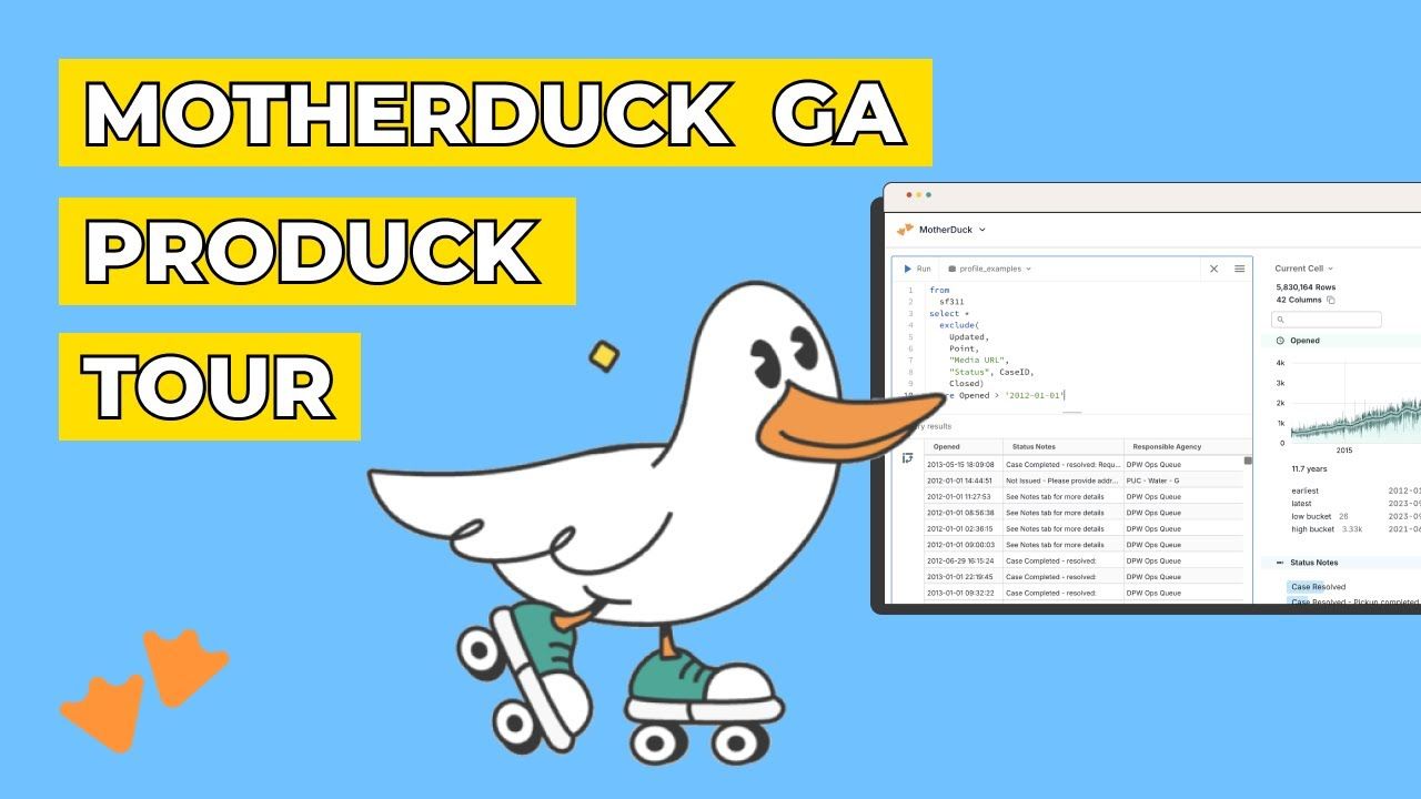 MotherDuck GA Produck Tour | MotherDuck